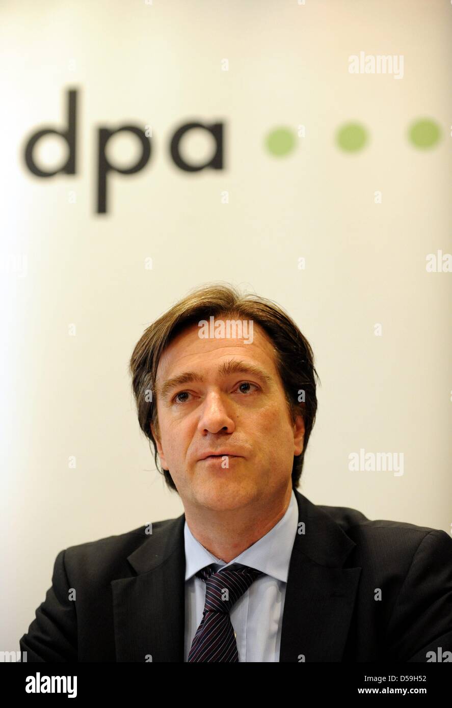 German Press Agency dpa's editor in chief Wolfgang Buechner presents ...