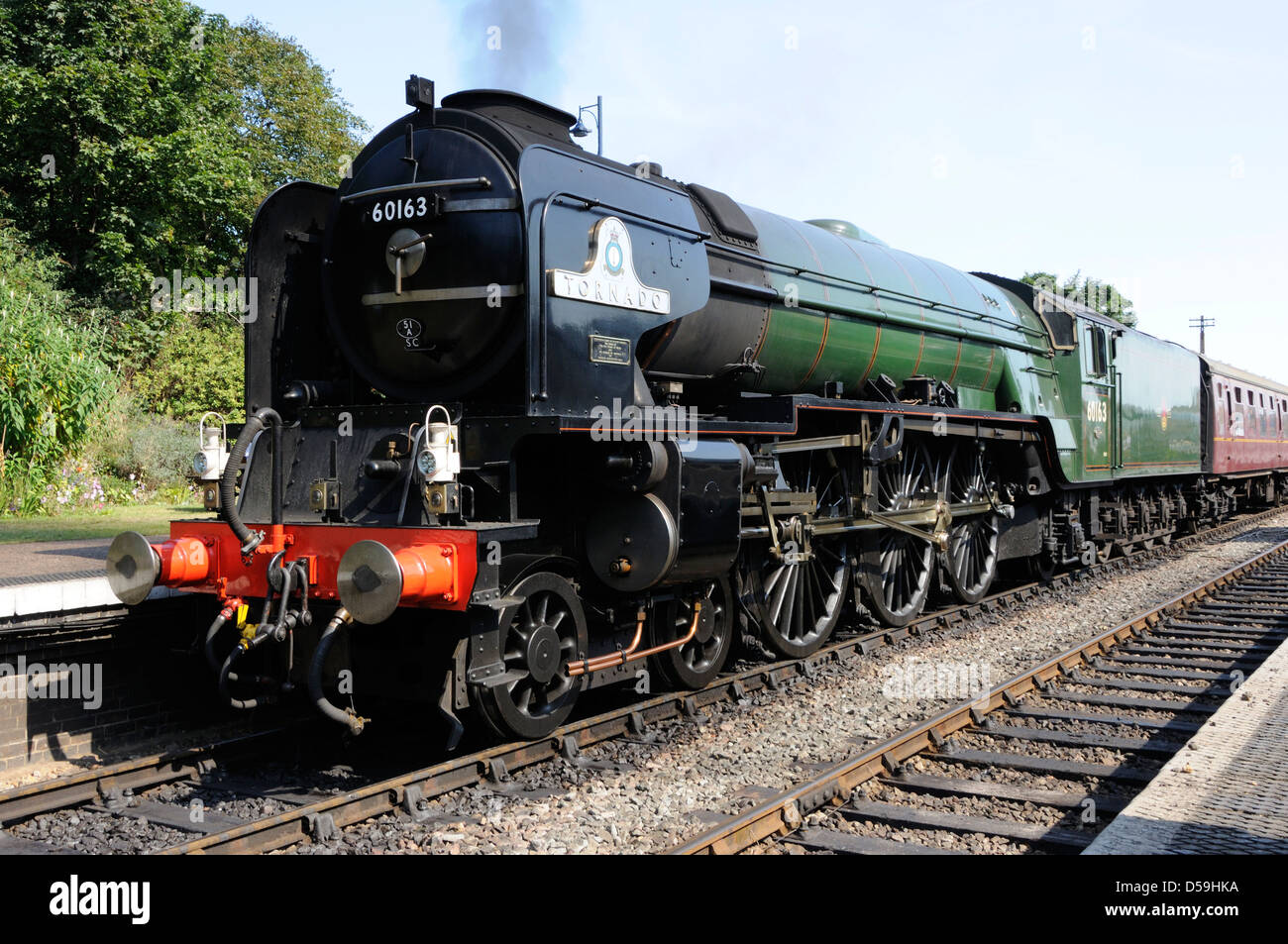 Tornado steam locomotive sheringham station hi-res stock photography ...