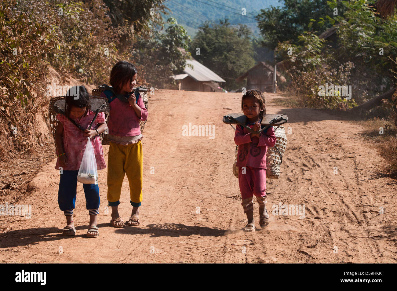 Poor children laos hi-res stock photography and images - Alamy