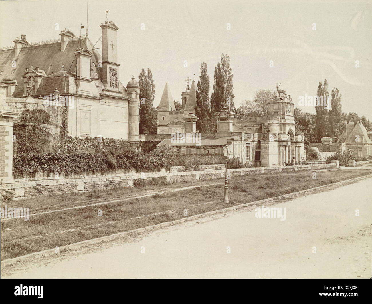 A photograph of the exterior of Château d'Anet in Anet, France. The ...