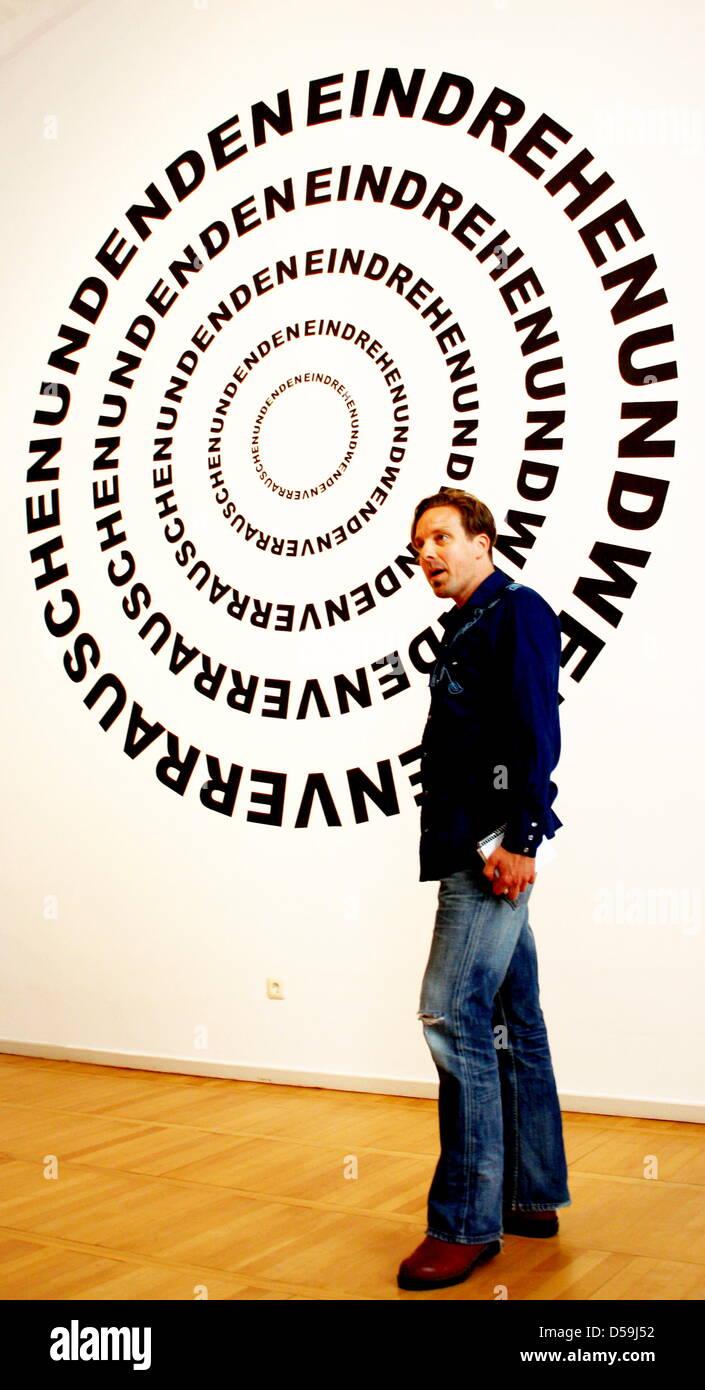 German artist Arne Rautenberg explains his work 'Selfportrait as a wave ...