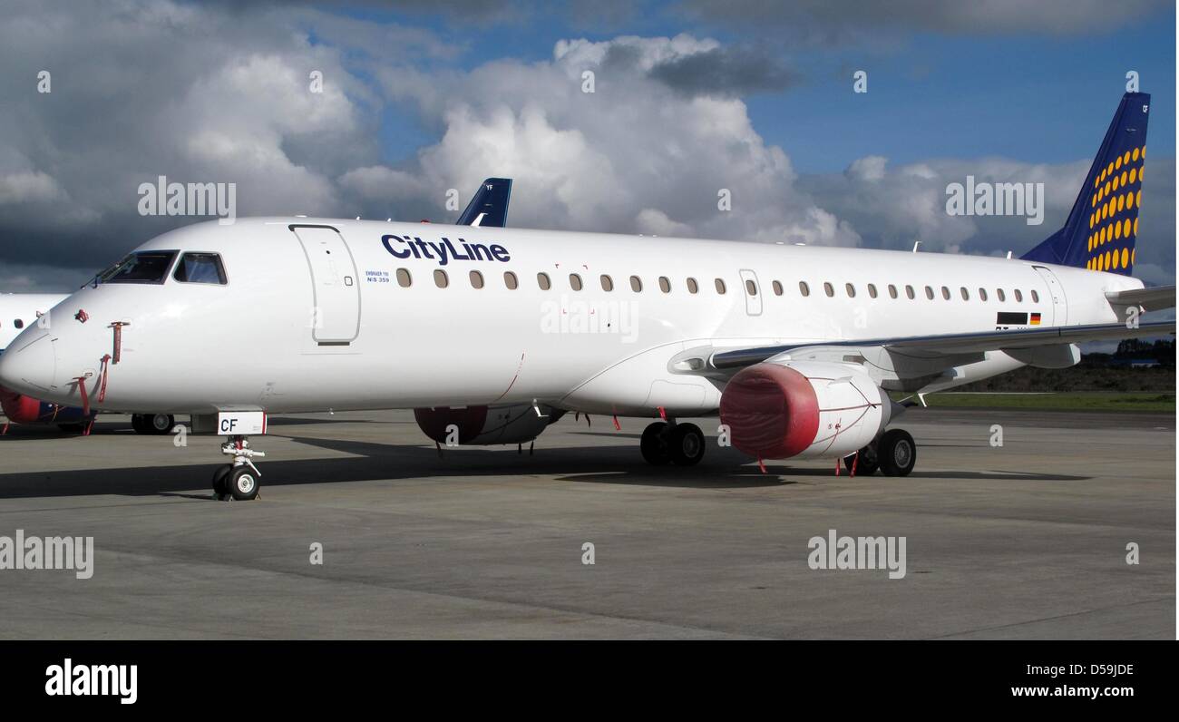 On the grounds of Brazilian airplane manufacturer Embraer, an Embraer ...