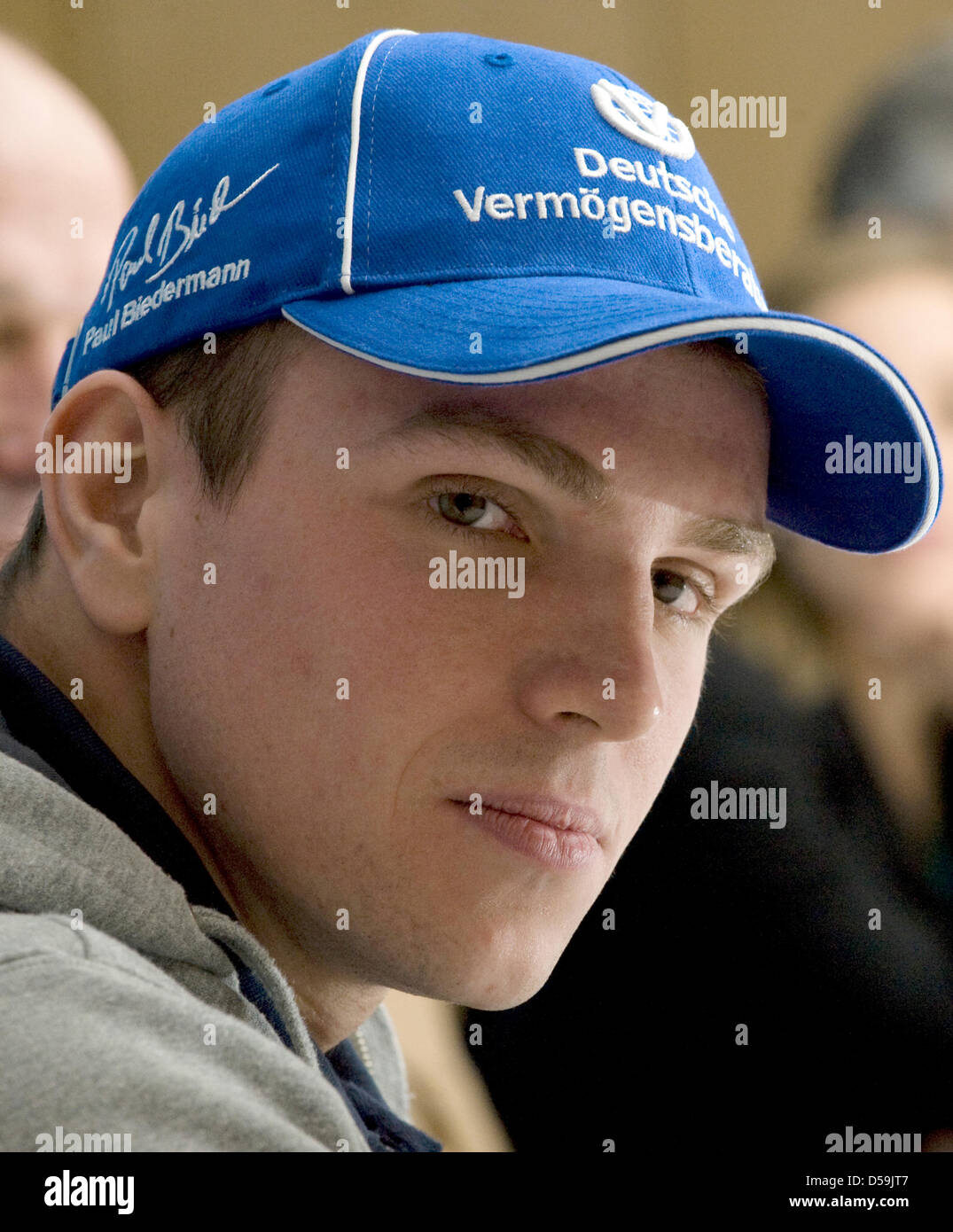 The picture features German swimming world champion Paul Biedermann ...