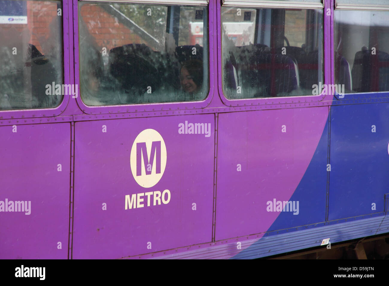 Metro train carriage at Morley Train Station Stock Photo - Alamy