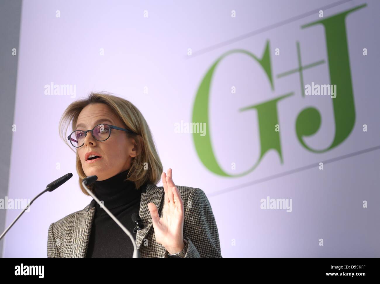 Boardmember of the publishing firm Gruner+Jahr (G&J), Julia Jaekel ...