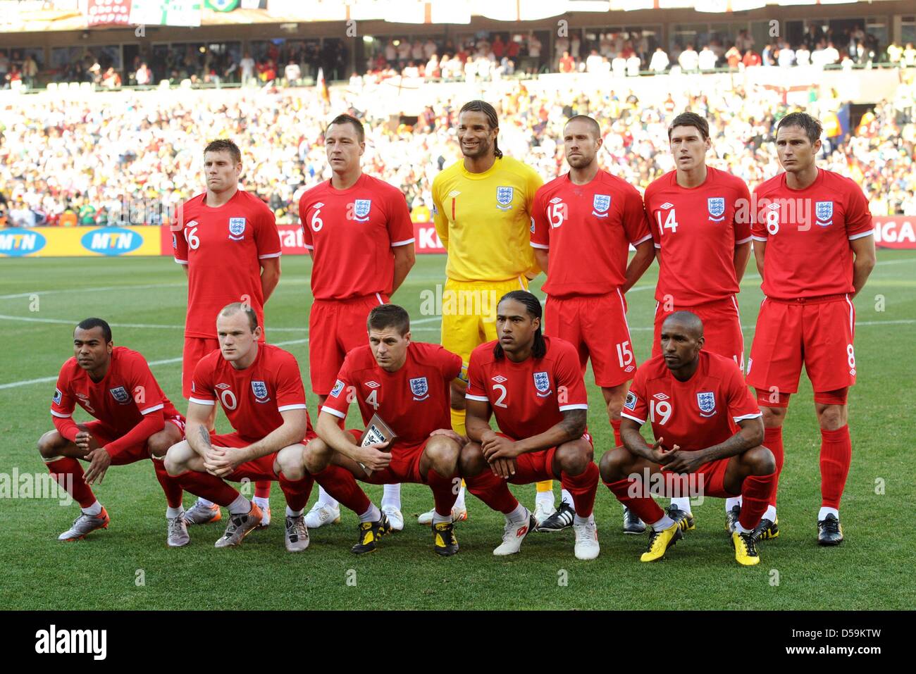 James Milner (top left to bottom right), John Terry, David James, Matt ...