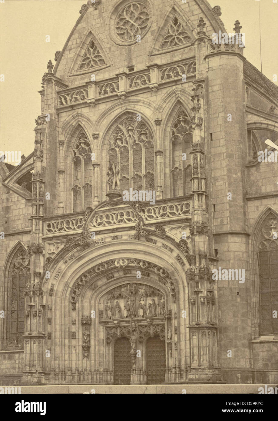 The Brou Church in Bourg-en-Bresse, France, is a significant example of ...