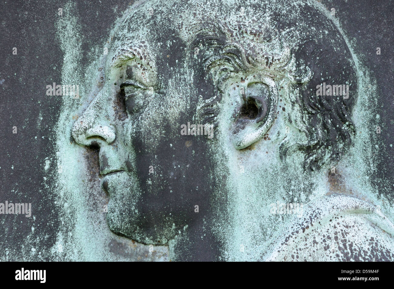 The likeness of Robert Reid (1744-1856), architect, in Dean Cemetery ...