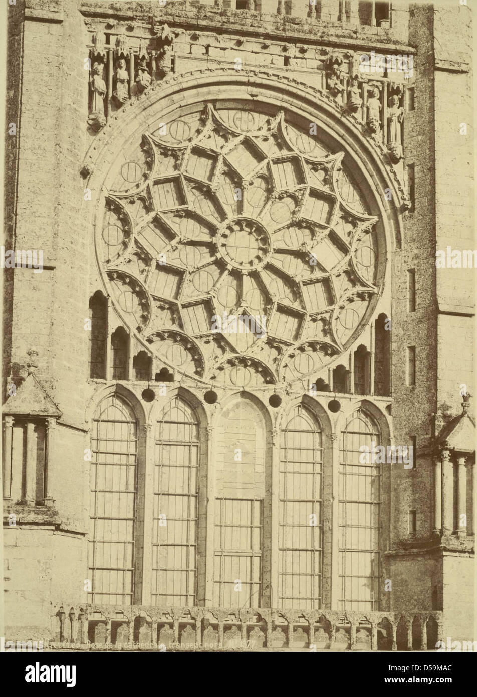 The Rose Window of the North Transept of Chartres Cathedral in France ...