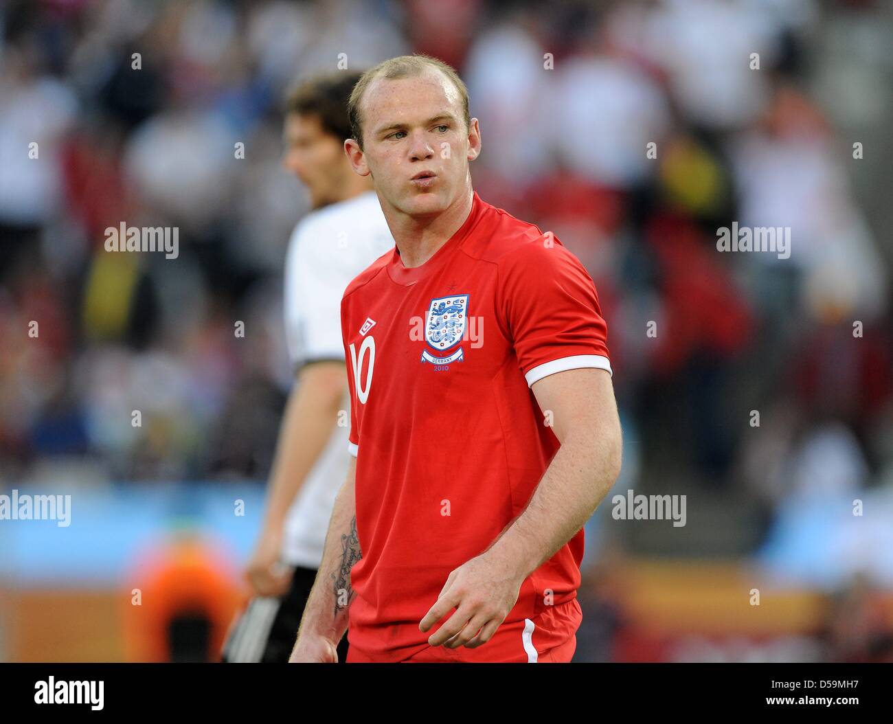 England's Wayne Rooney angry during the 2010 FIFA World Cup Round of ...
