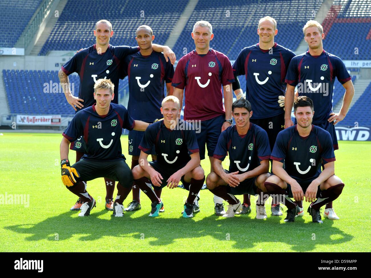 German Bundesliga club Hanover 96's new signed Emanuel Pogatetz ...