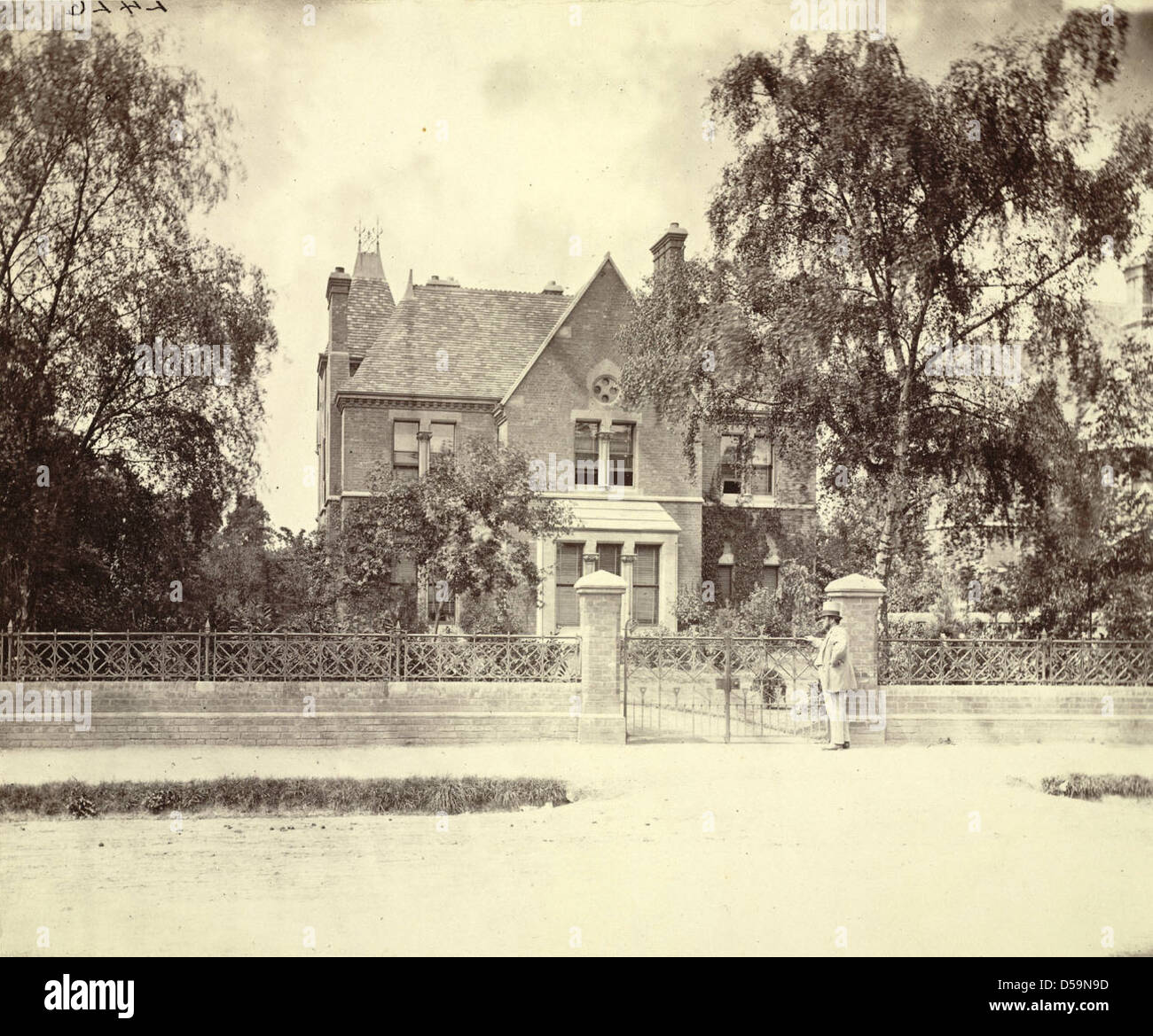 A photograph of a 19th-century house in England, showcasing ...