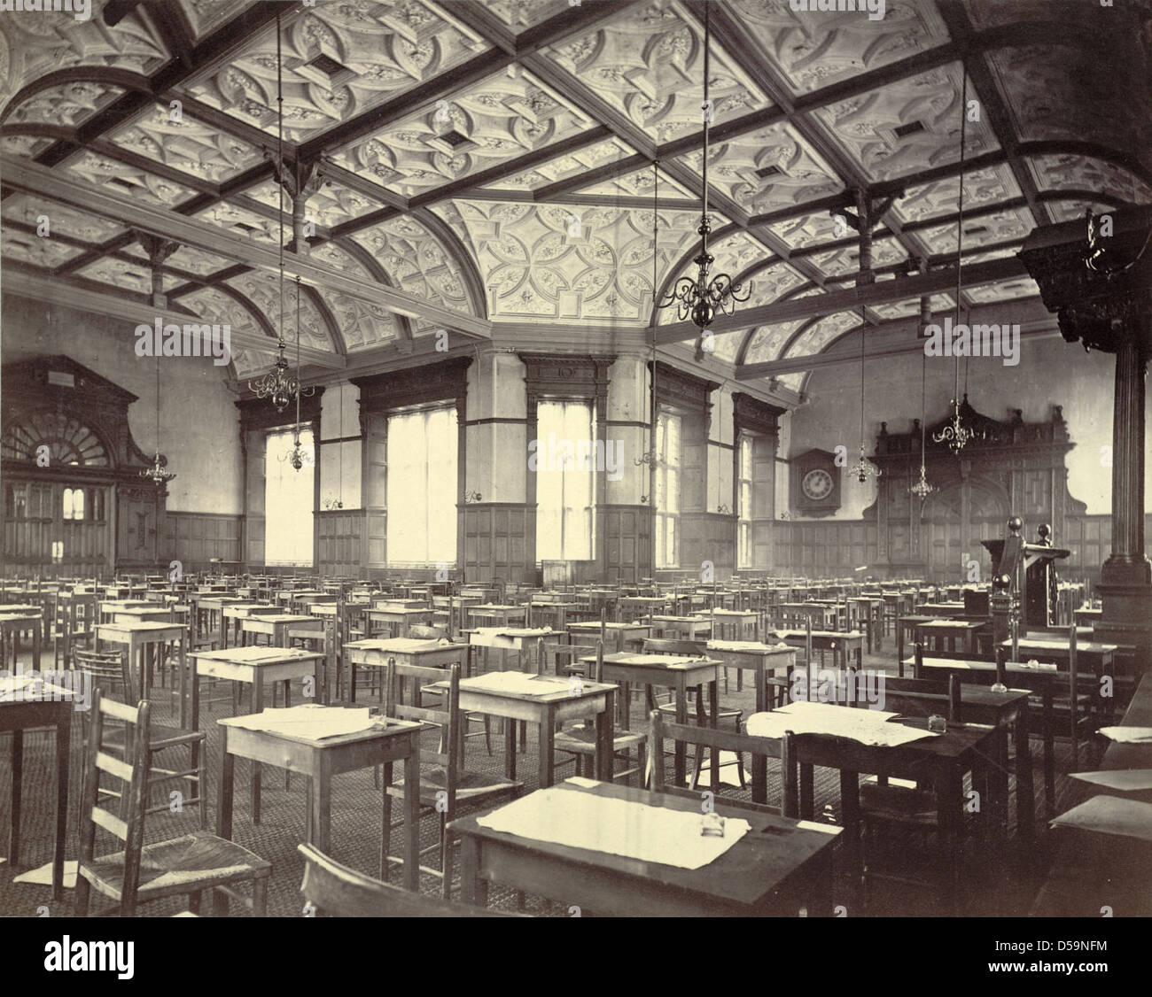 A photograph of the South Writing School at Oxford University, England ...