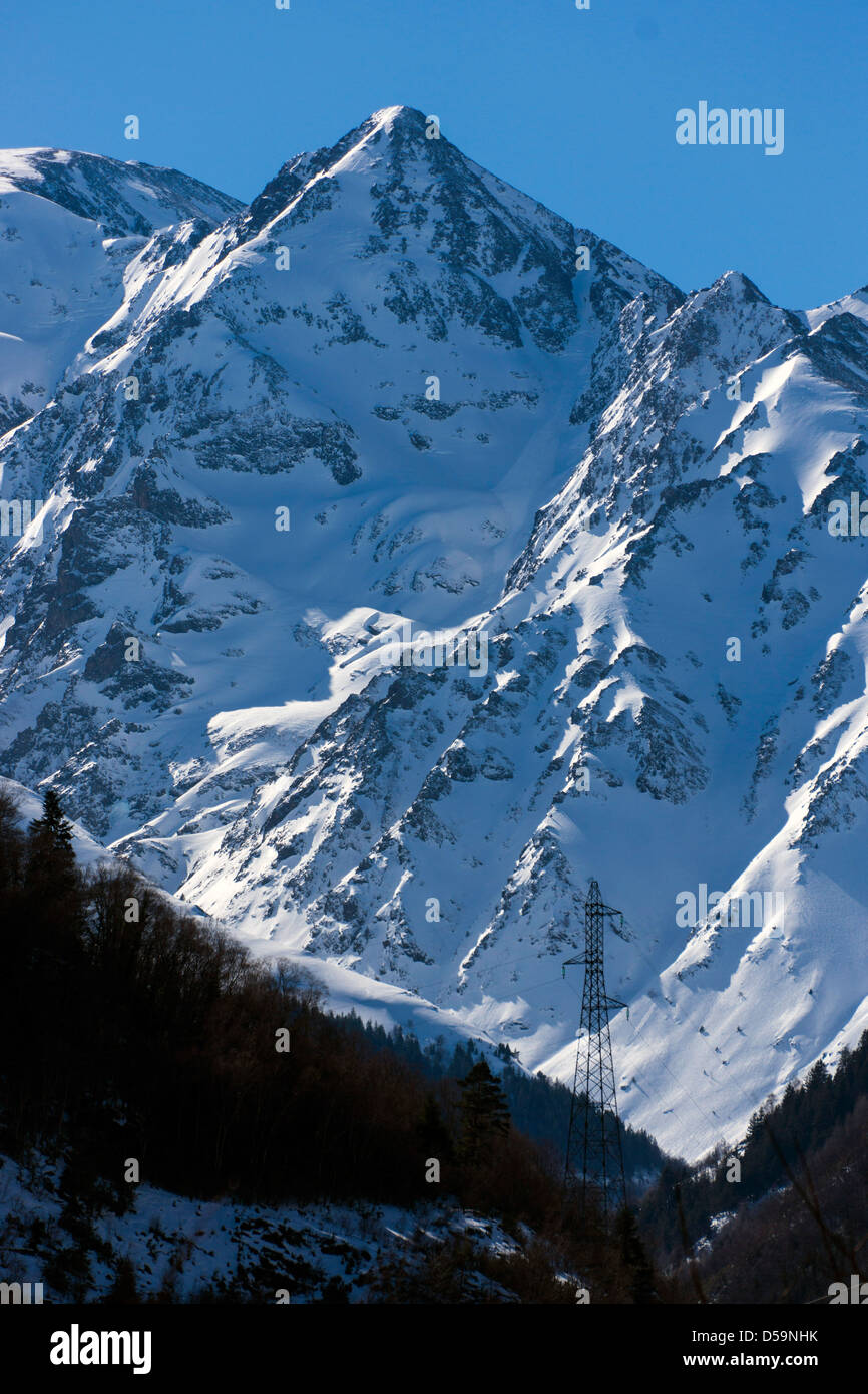 Snowy mountains, Pyrenees, France Stock Photo - Alamy