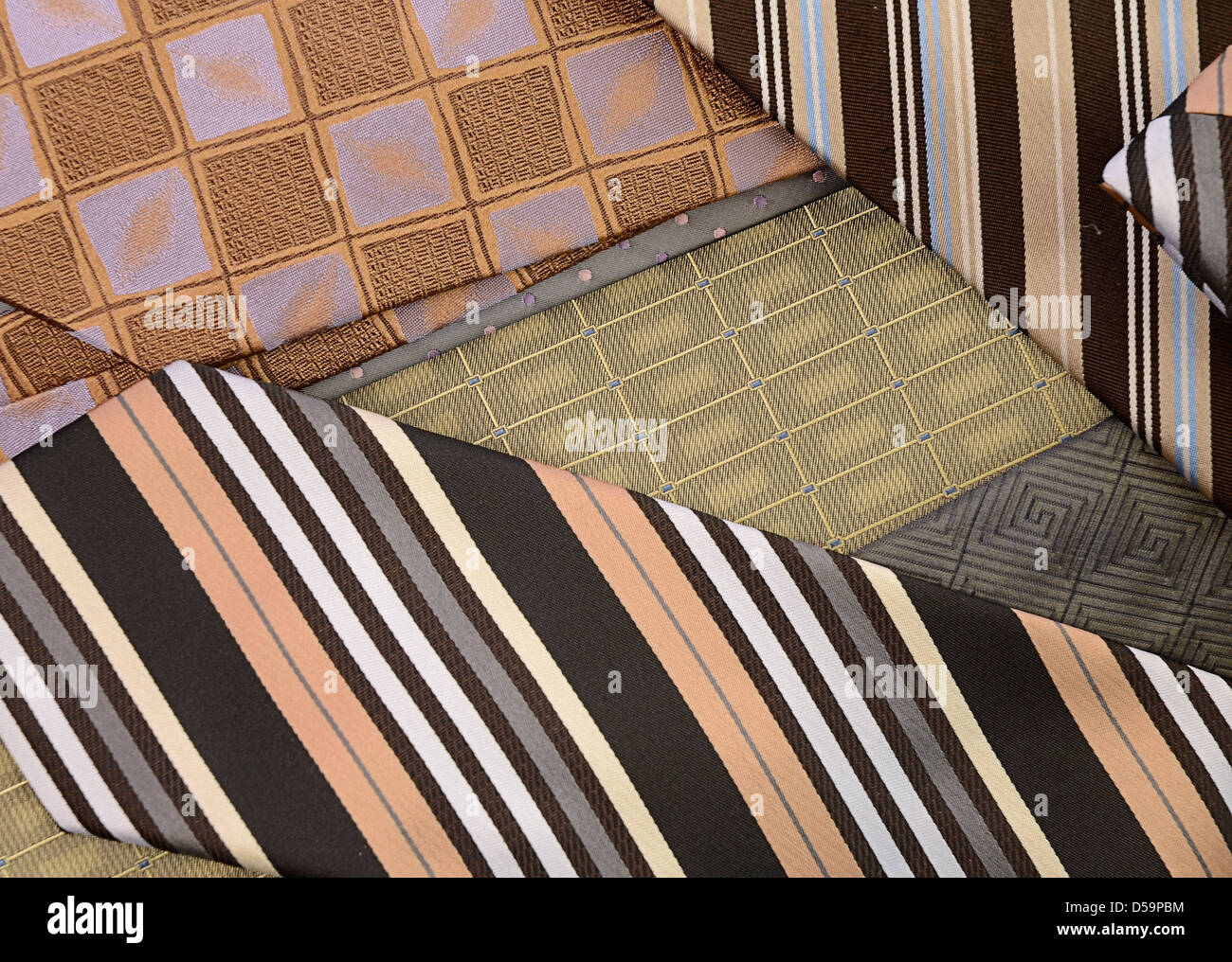 Background with different neckties Stock Photo - Alamy
