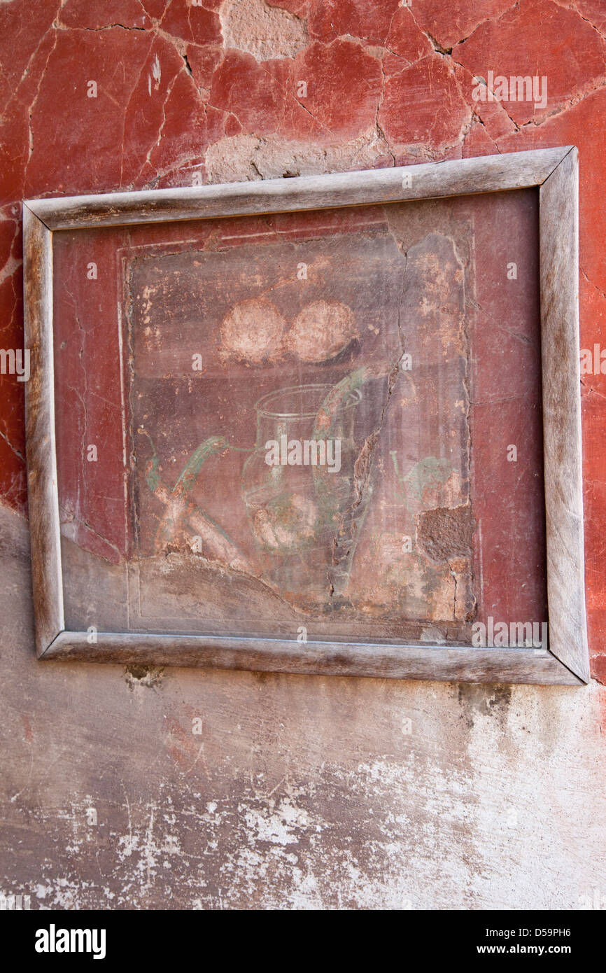 Herculaneum wall painting hi-res stock photography and images - Alamy