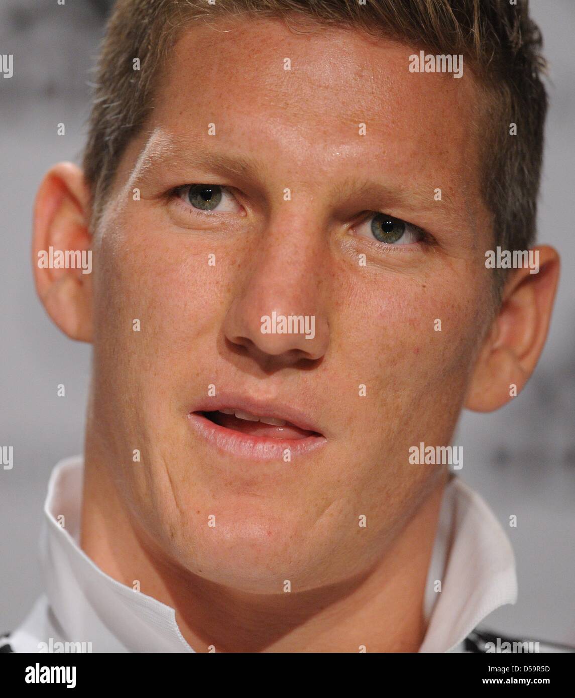 German player Bastian Schweinsteiger during a press conference of the ...