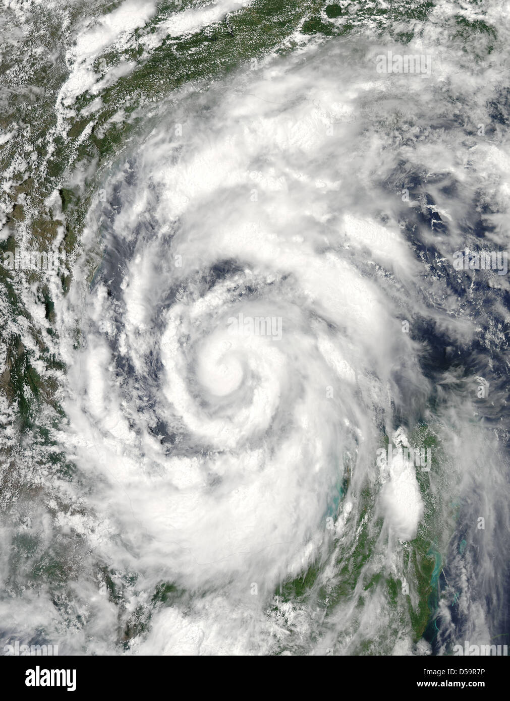 Handout photo from NASA made on 29 June 2010 showing Hurricane Alex as ...