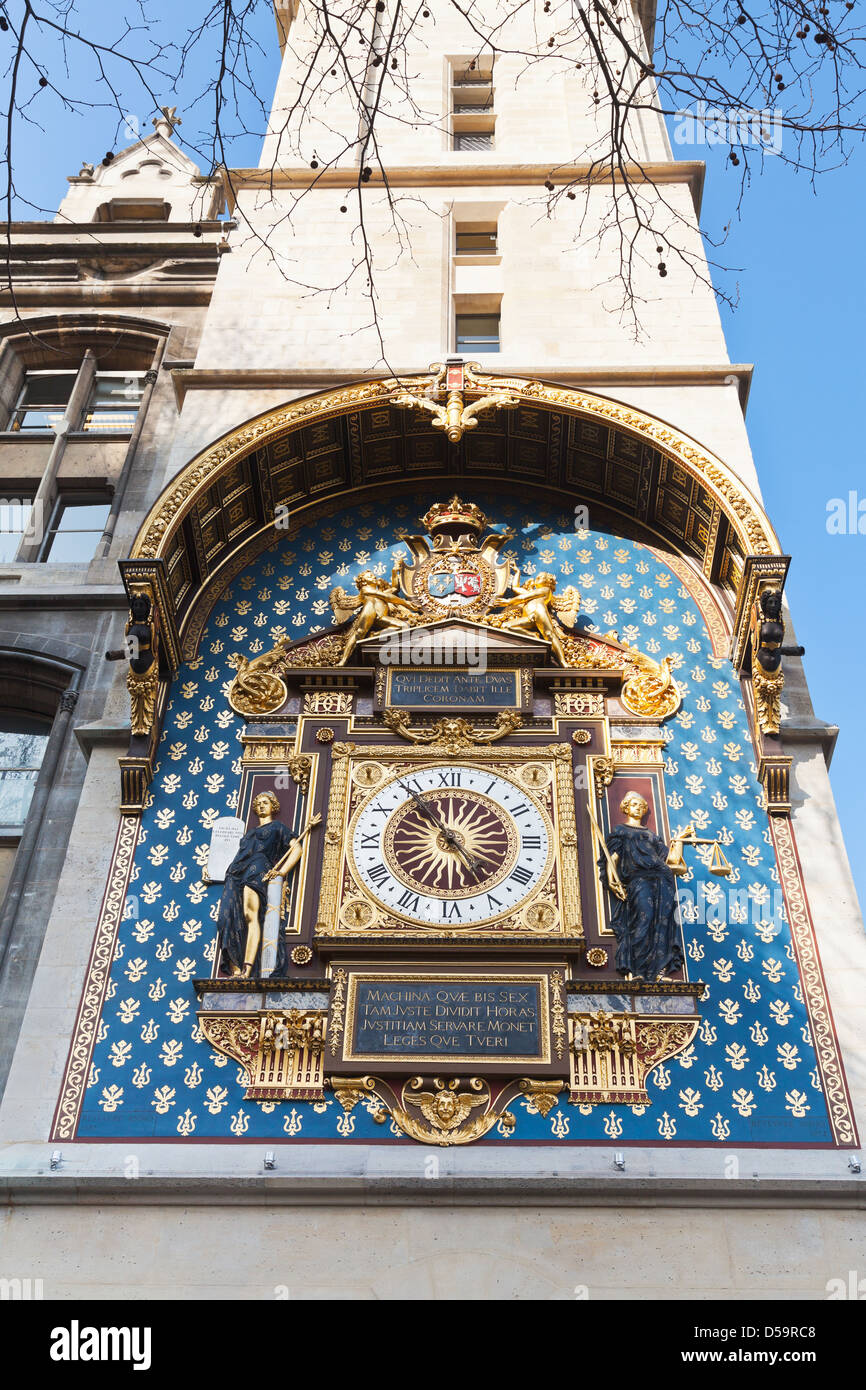 Medieval wall tower clock in hi-res stock photography and images - Alamy