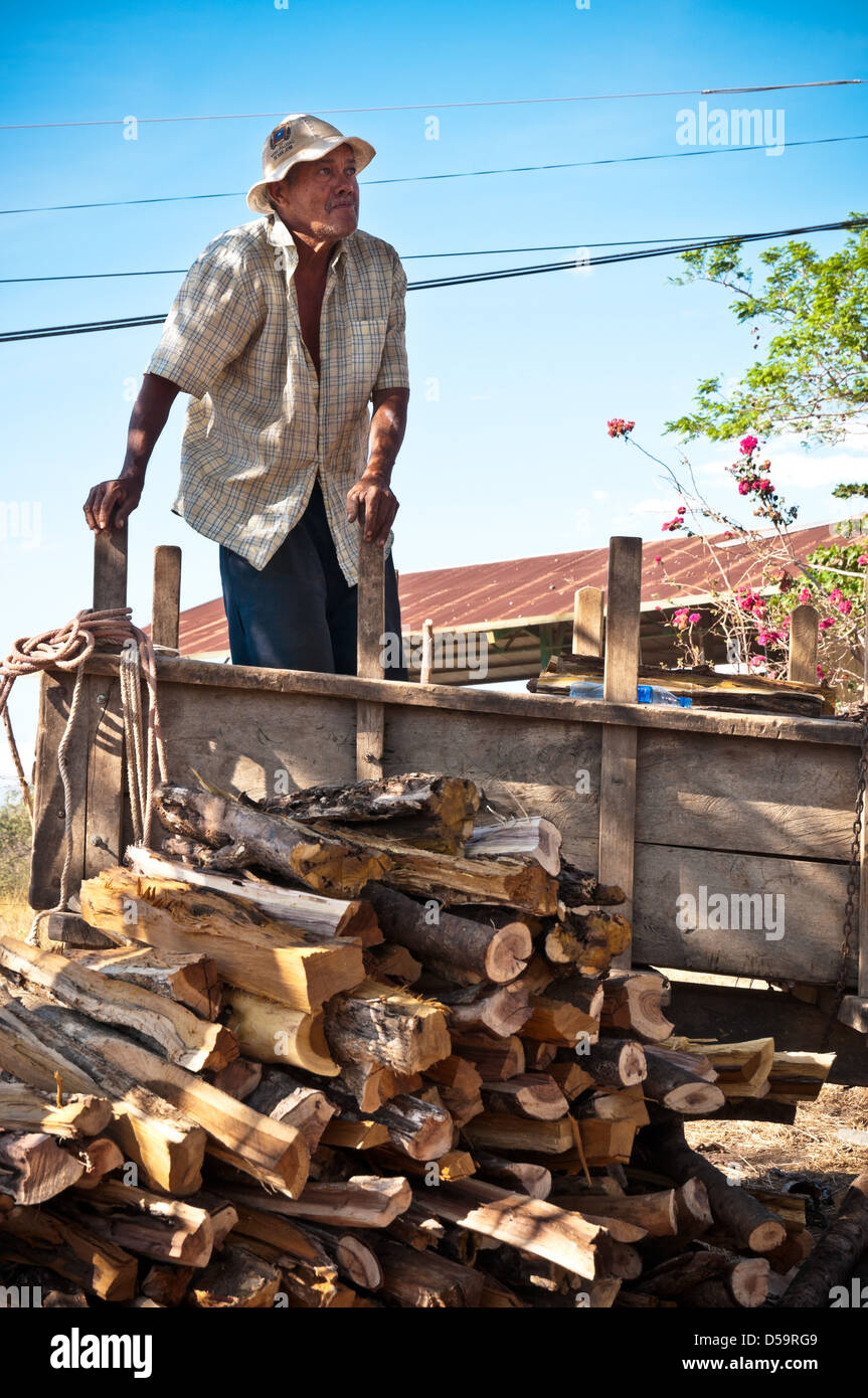 Traditional Costa Rican Cart, near Nicoya, Costa Rica, Central America ...