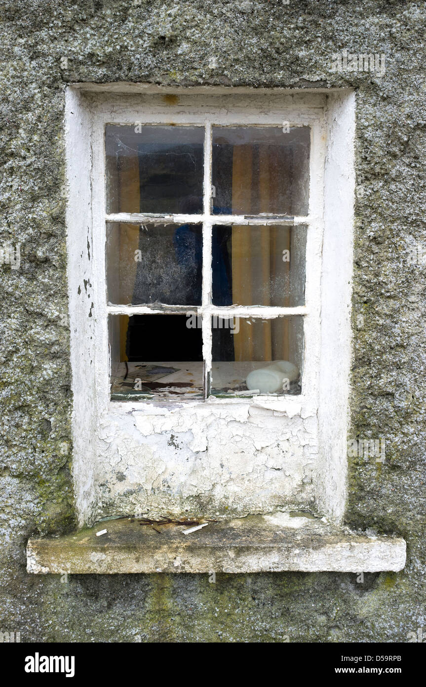 Old Window at Tolsta Chaolais Isle of Lewis Western Isles Outer ...