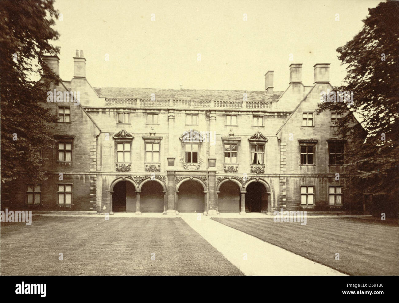 This photograph shows Magdalene College Hall at the University of ...