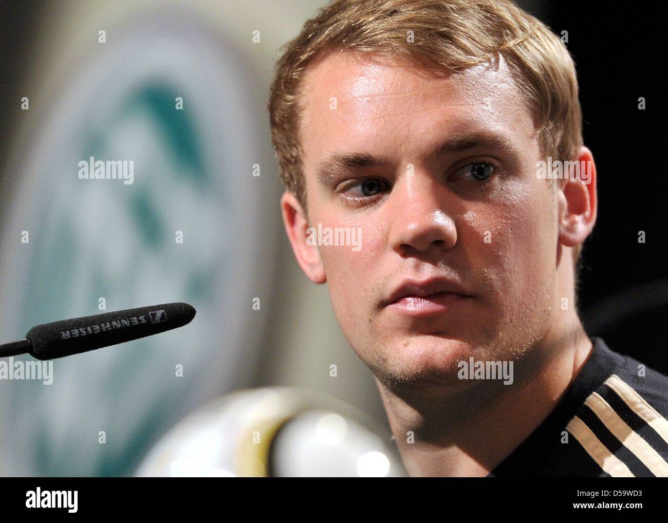 German goalkeeper Manuel Neuer during a press conference of the German ...
