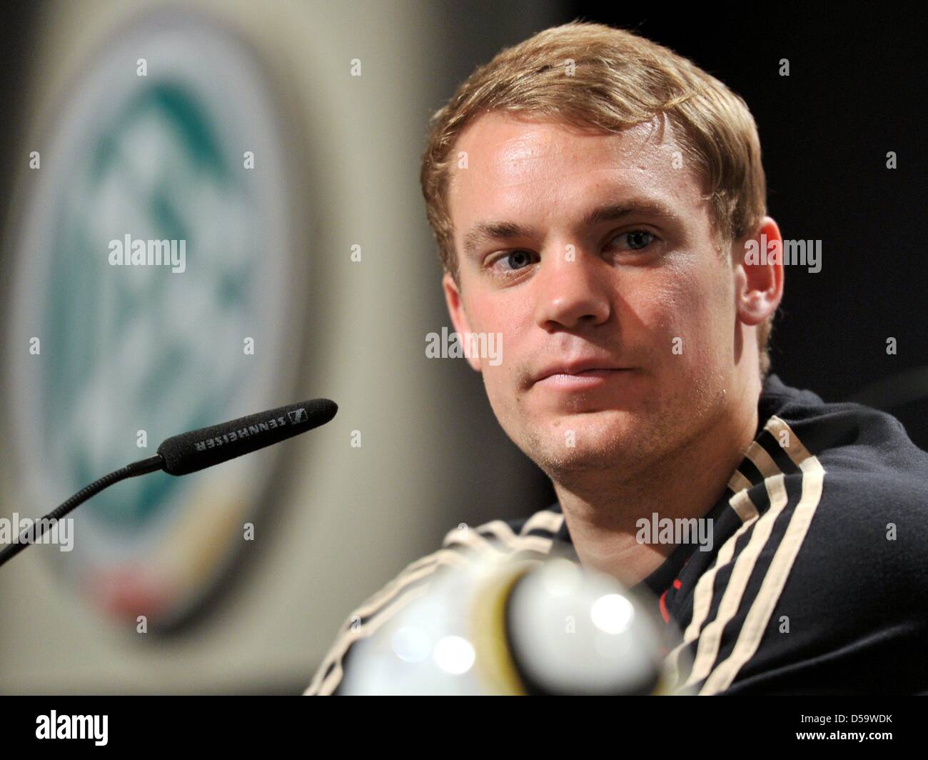 German goalkeeper Manuel Neuer during a press conference of the German ...