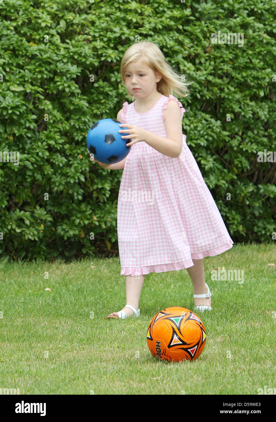 Princess Alexia during a photo session with the Crown Prince family at ...