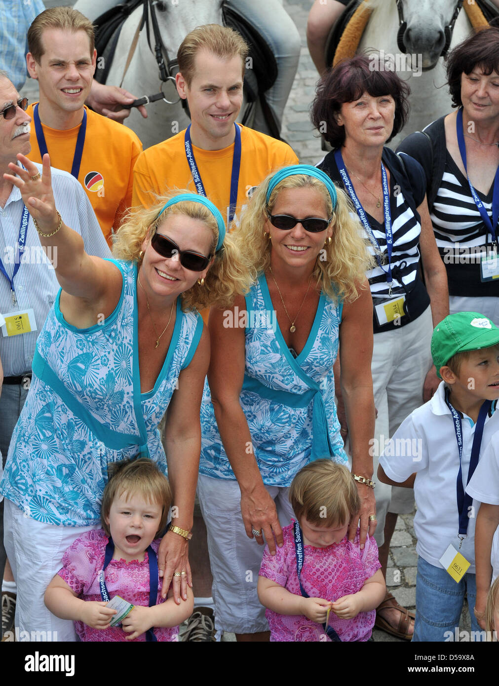 Twins meet in Wittenberg, Germany, 04 July 2010. Some 60 twin couples ...