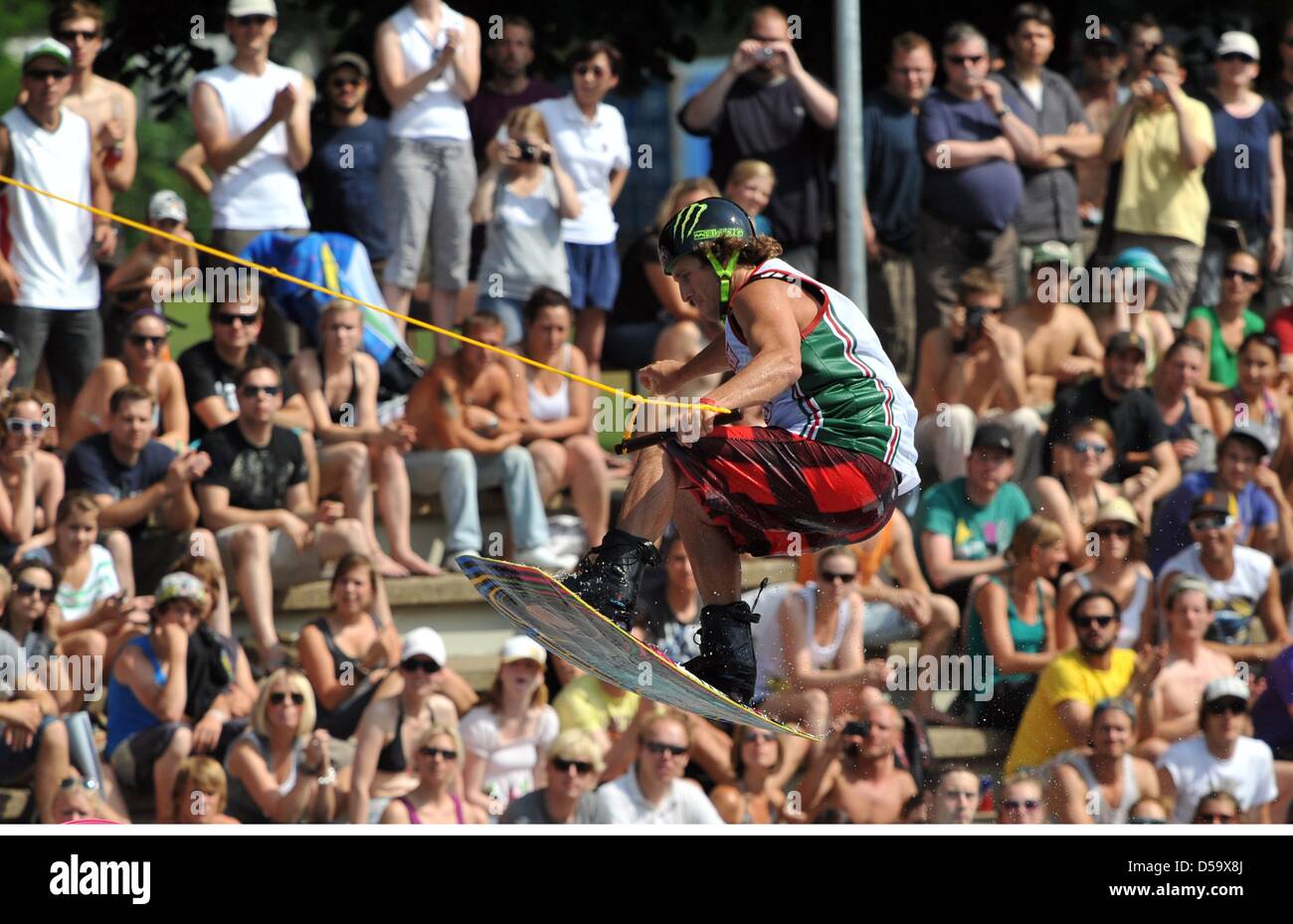 USA's Shawn Watson participates in the In-City Wakeboard Contest in ...