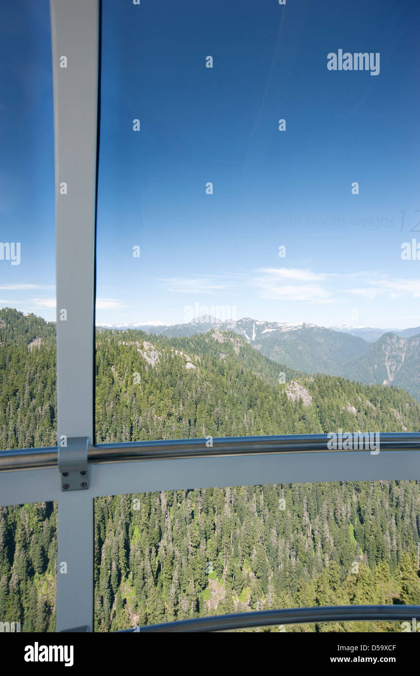 Looking out the window from the observation deck of the Eye of the Wind ...
