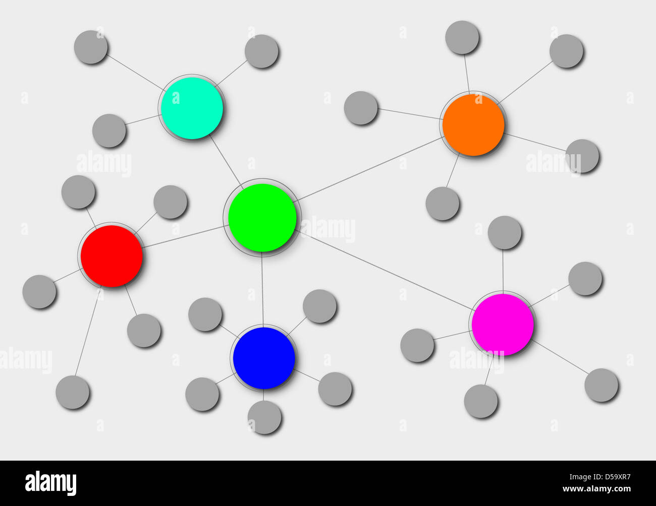 Linking circles hi-res stock photography and images - Alamy