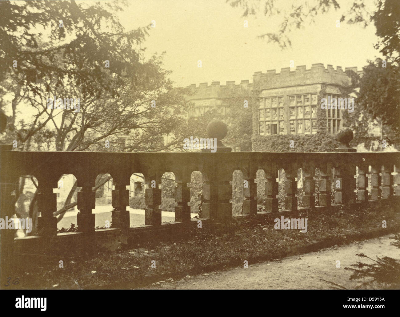Haddon Hall in Derbyshire, England, is shown in this image ...