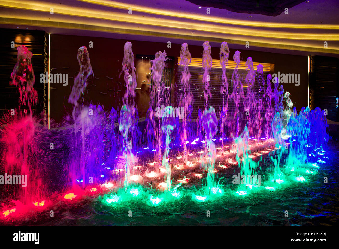 Water and light fountain hi-res stock photography and images - Alamy