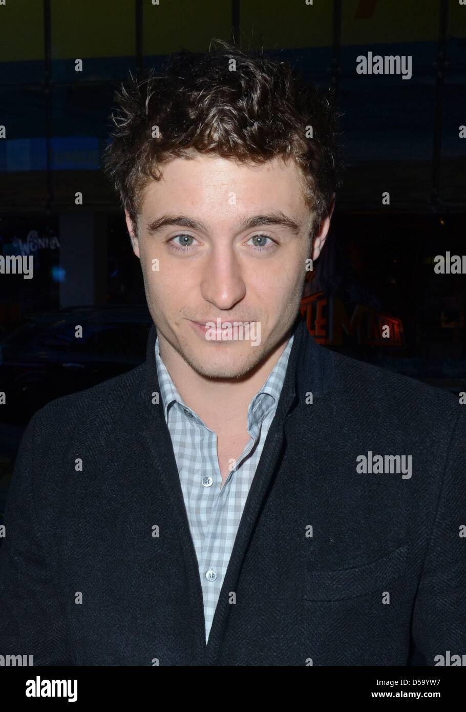 New York, USA. 27th March 2013. Max Irons at talk show appearance for ...