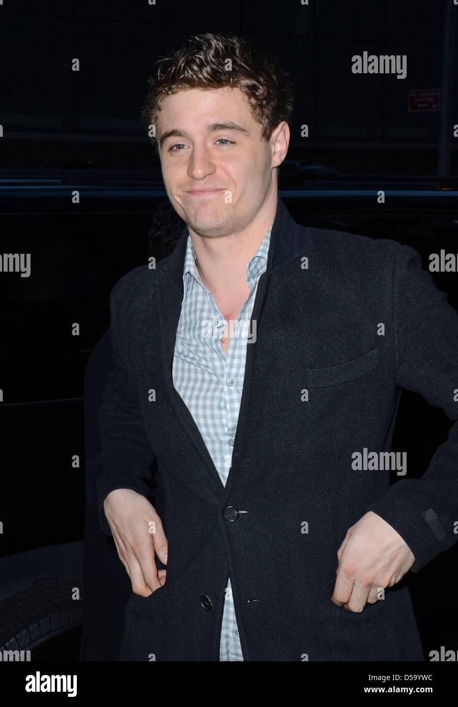 New York, USA. 27th March 2013. Max Irons at talk show appearance for ...