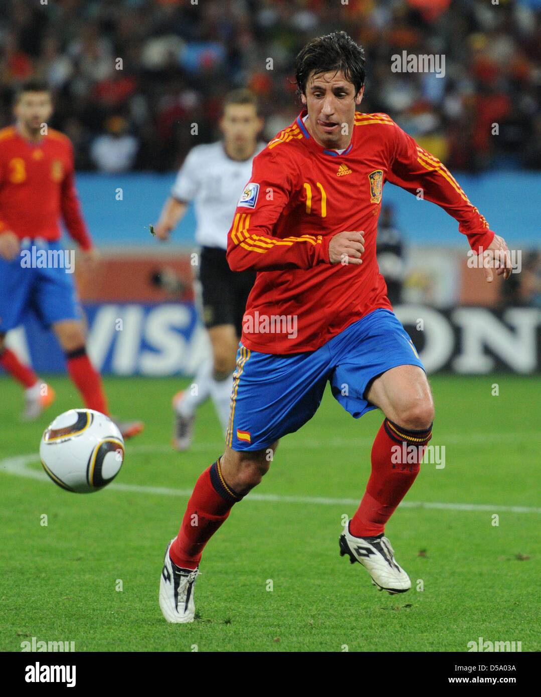 Spain's Joan Capdevila during the 2010 FIFA World Cup semi-final match ...