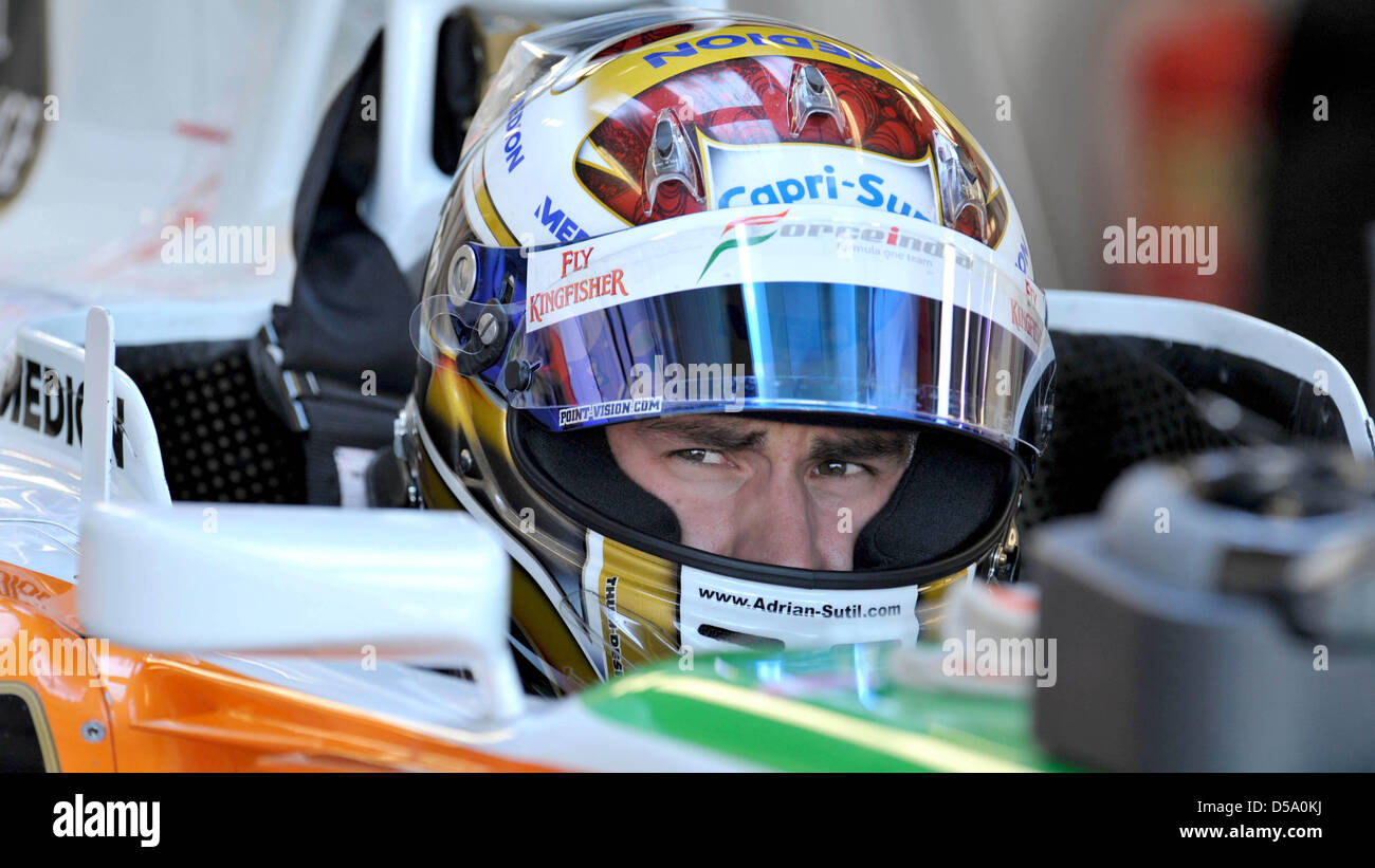 The German Formula One race driver Adrian Sutil of the team Force India ...