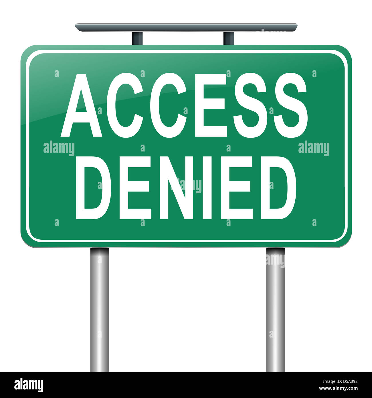 Permission denied Cut Out Stock Images & Pictures - Alamy