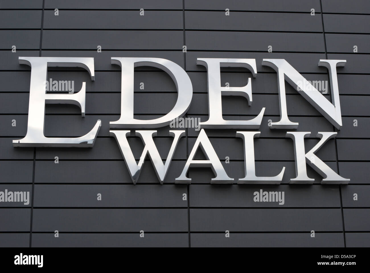 wall sign for eden walk, a shopping centre in kingston upon thames ...