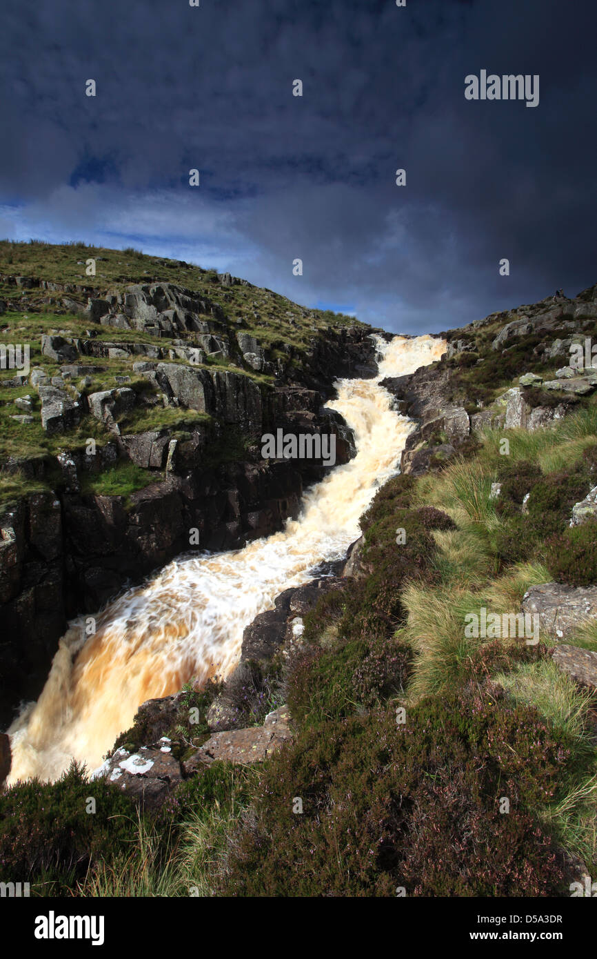 Cauldron Snout waterfall, river Tees, Moor House National Nature ...