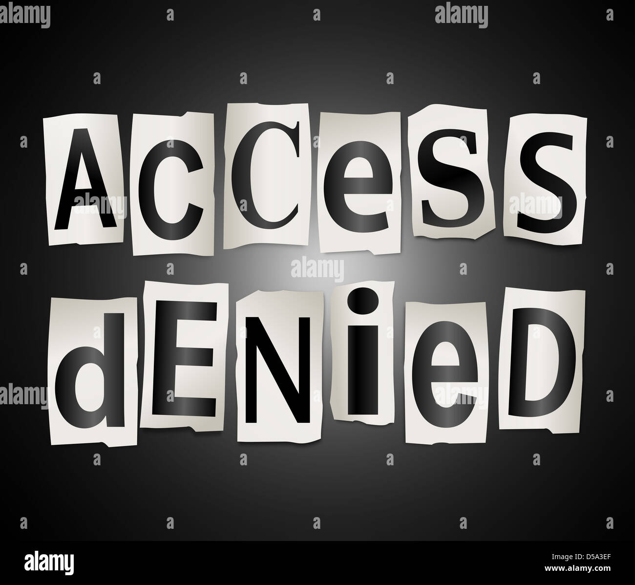 Permission denied word hi-res stock photography and images - Alamy