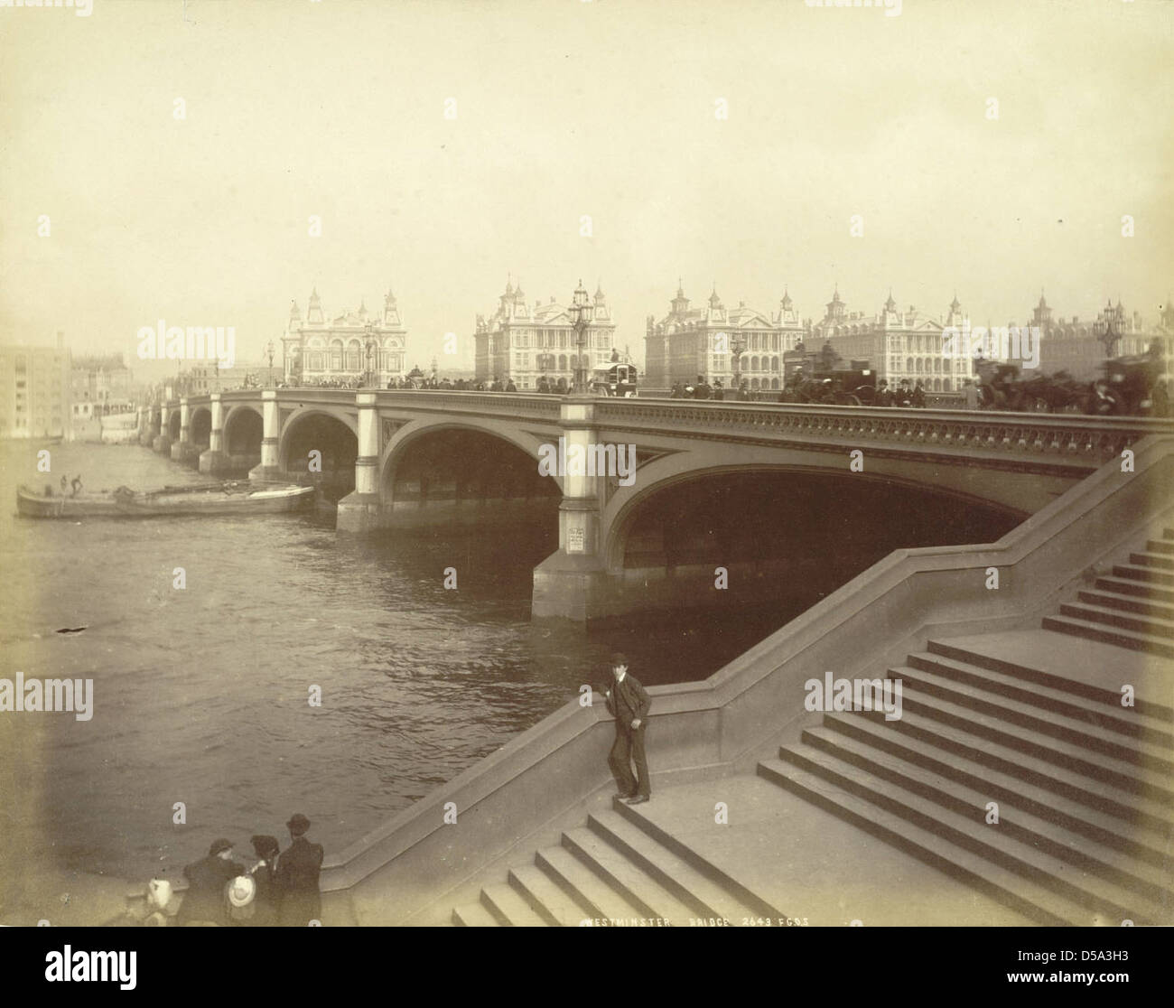 A photograph of Westminster Bridge in London, showcasing its ...