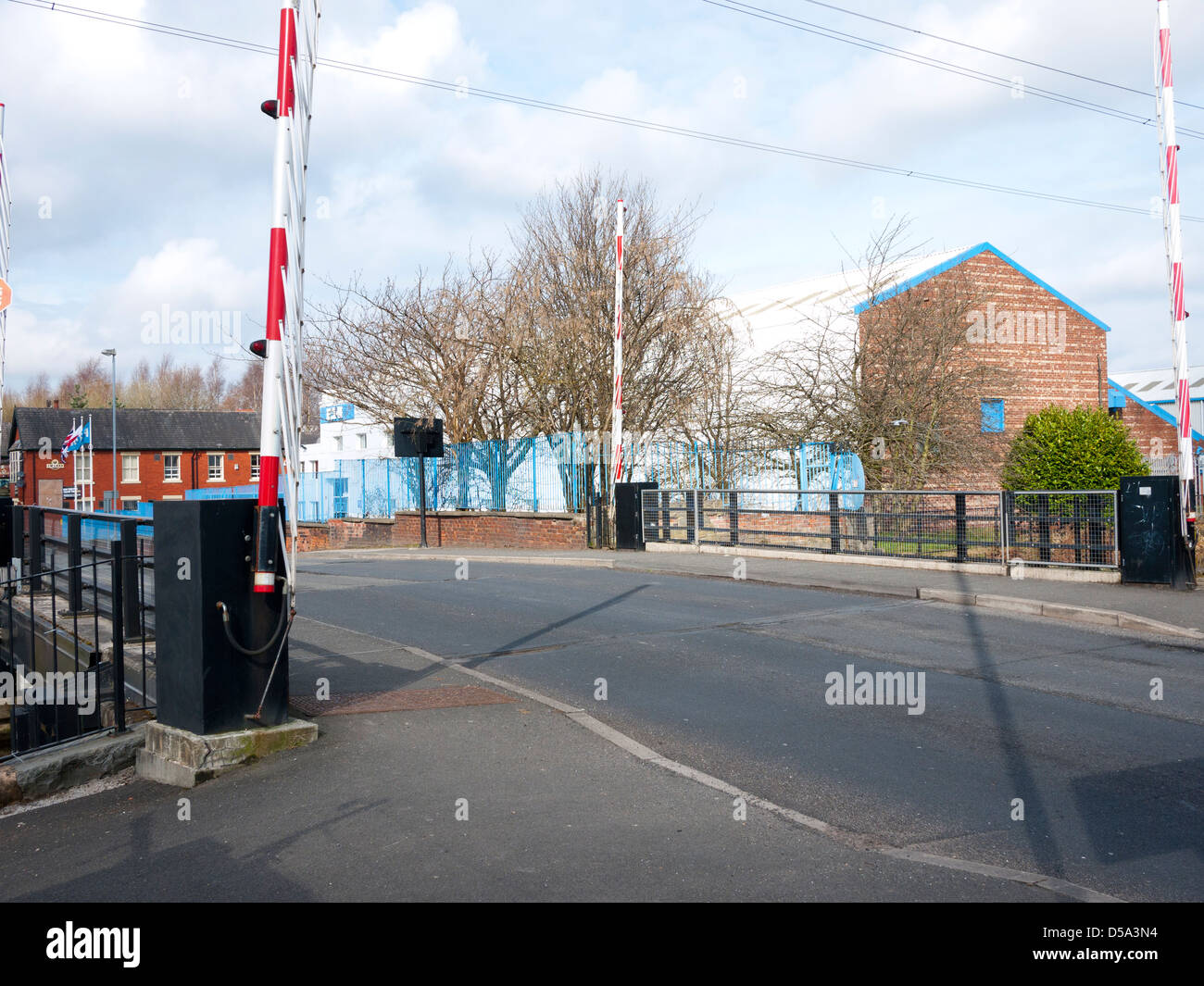 Low road bridge over the Rochdale canal, Chadderton, Greater Manchester ...