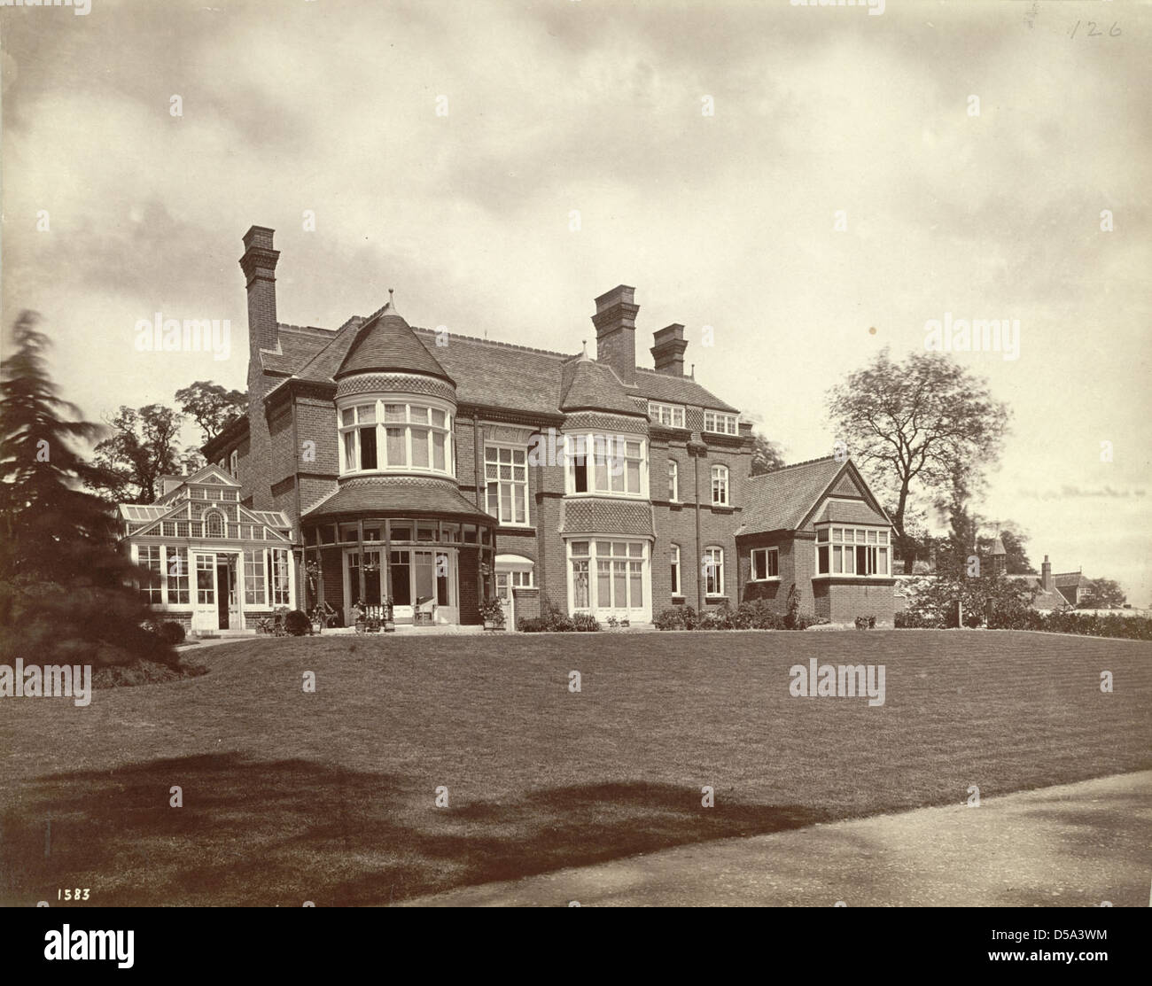 The Priory at Mill Hill in London, England, features distinctive bay ...