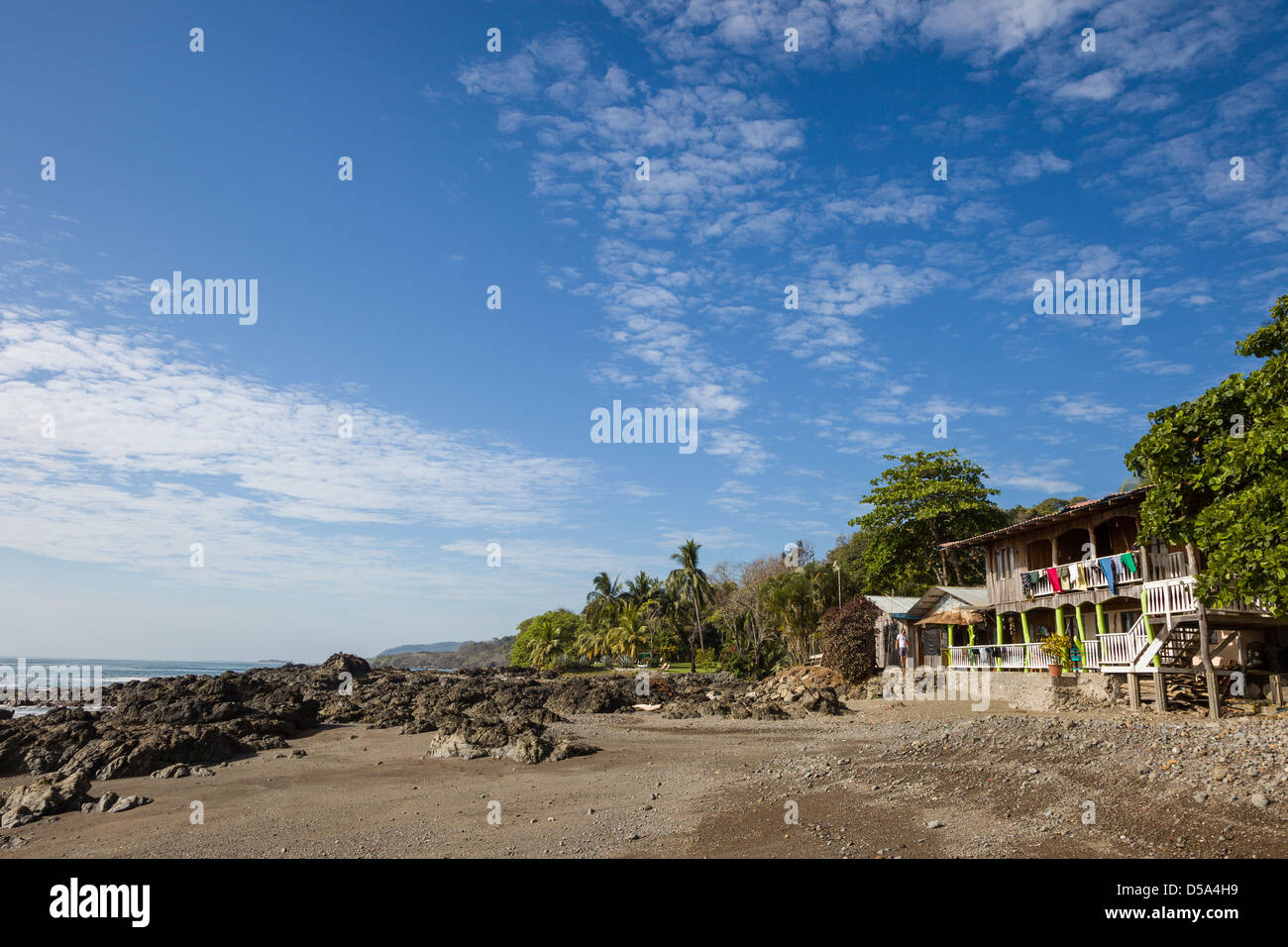 Hotel Lucy on the coast of Playa Montezuma, Puntarenas Province of ...