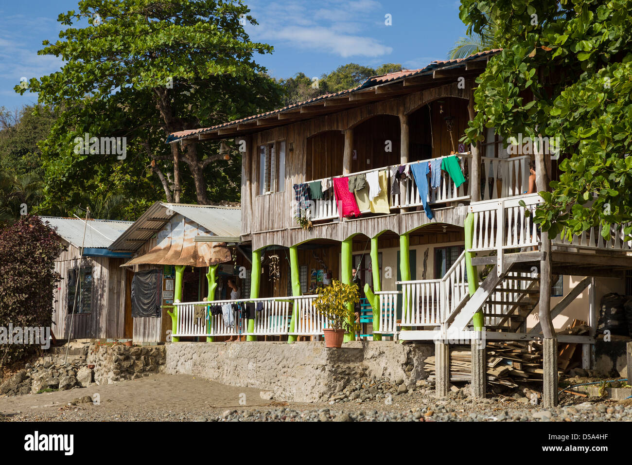 Hotel Lucy on the coast of Playa Montezuma, Puntarenas Province of ...