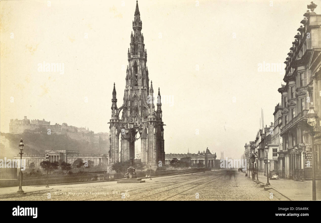 Sir walter scott monument hi-res stock photography and images - Alamy