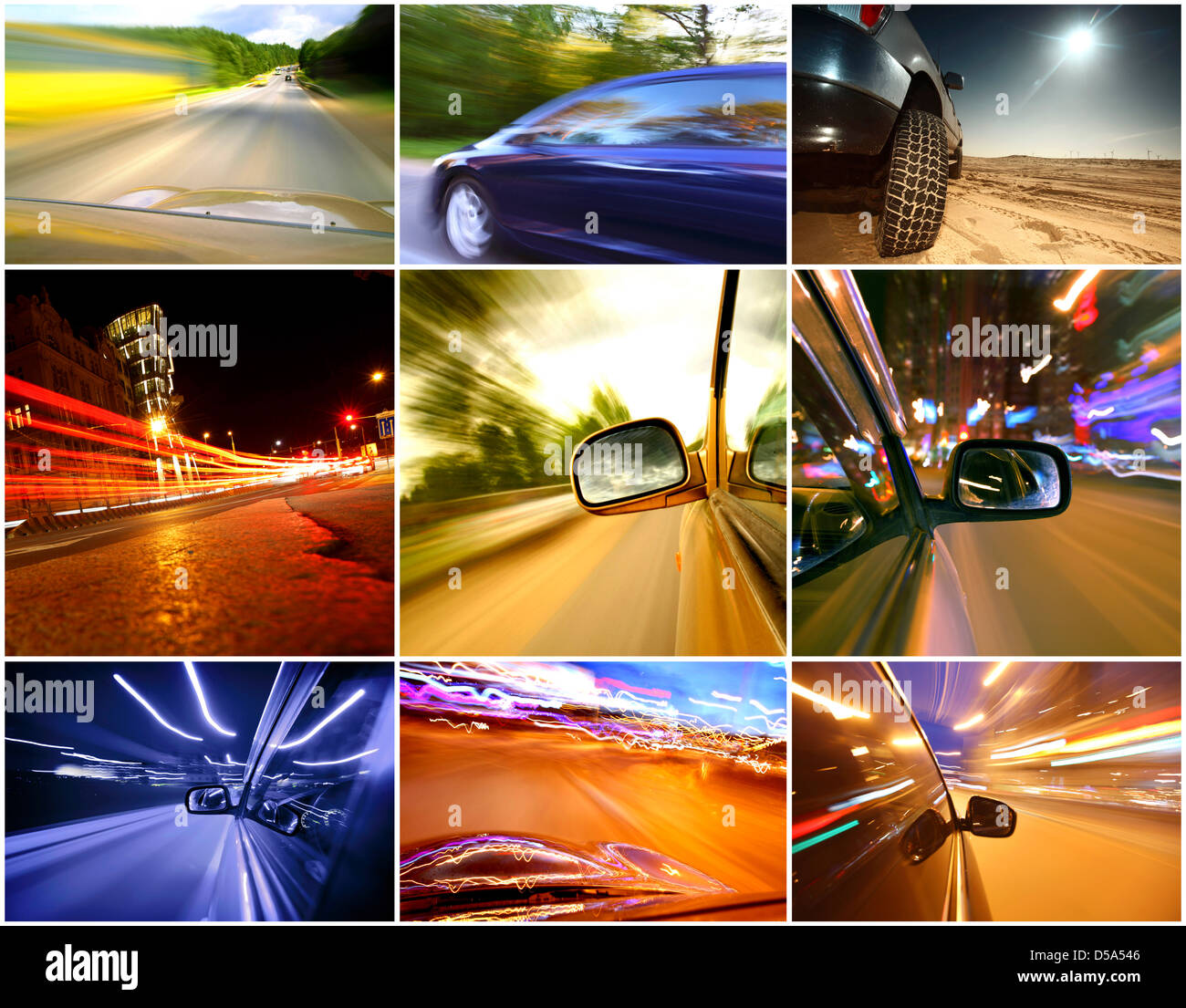 set of cars in motion Stock Photo - Alamy
